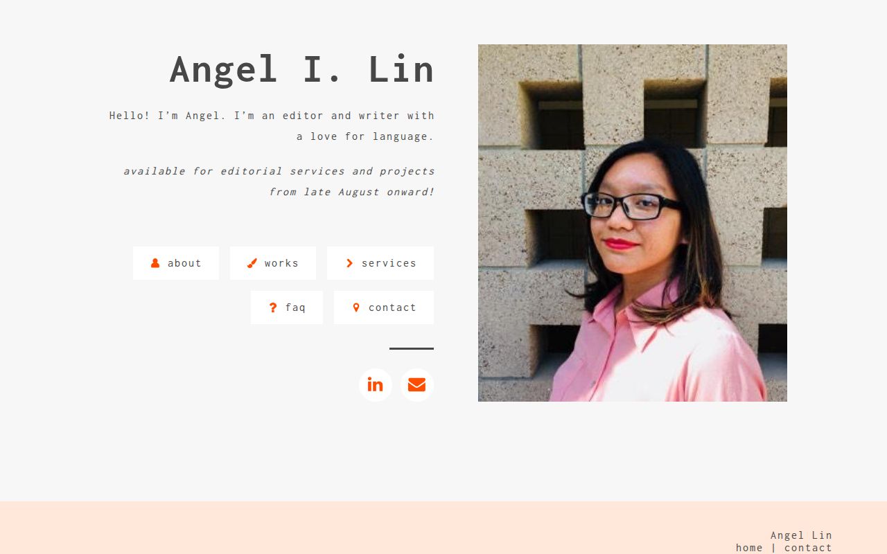 Angel I. Lin | Editor, Writer